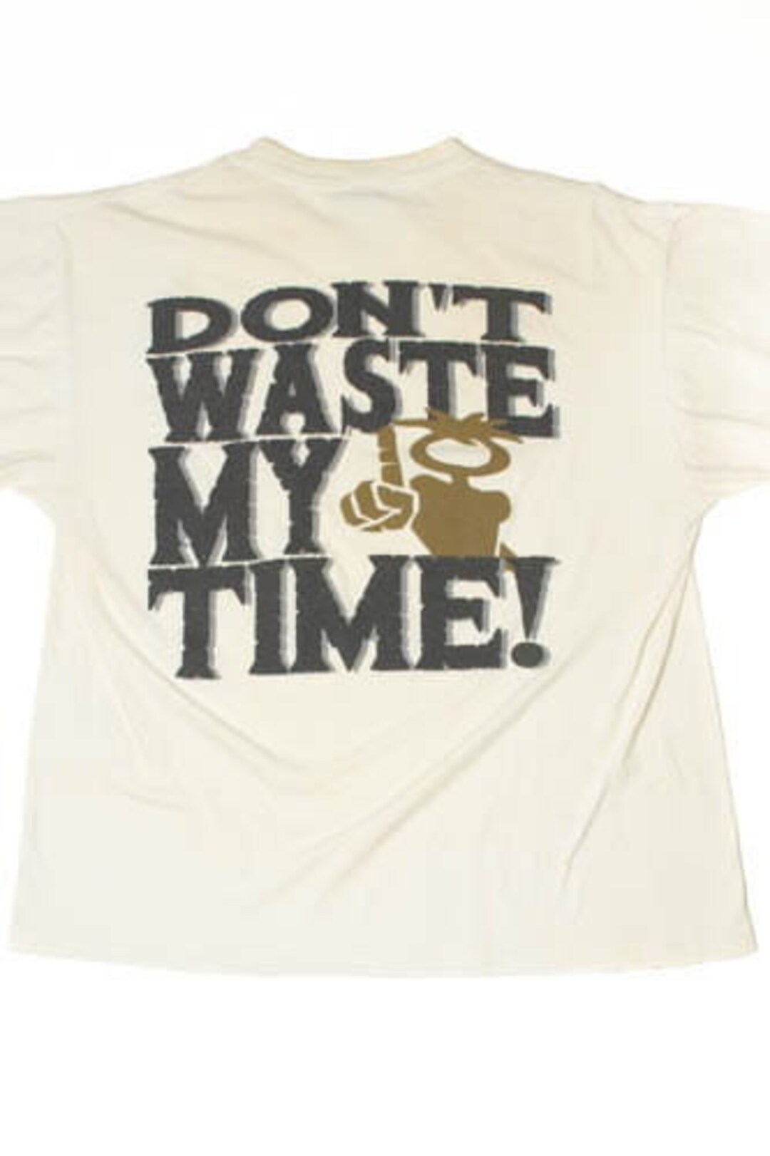 Vintage "don't Waste My Time" Single Stitch T-shirt (1990s) - Etsy