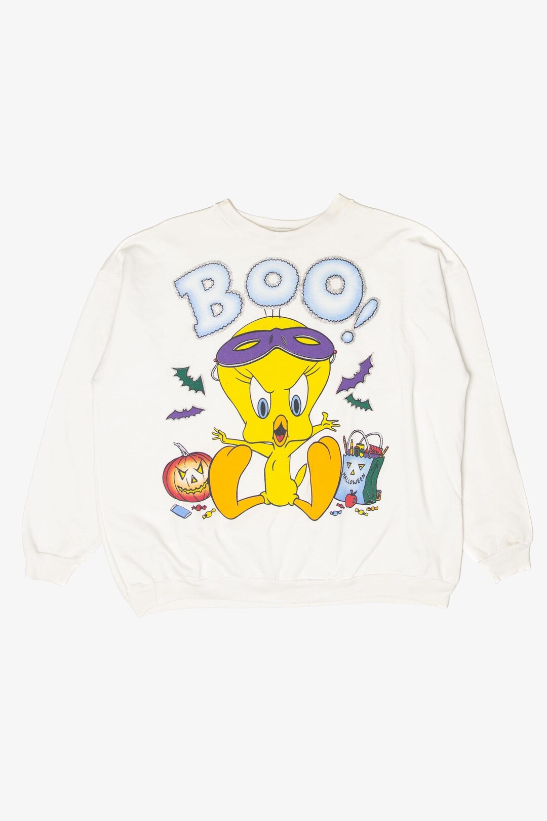 Vintage Tweety Bird "boo!" Halloween Sweater (1990s) - Etsy
