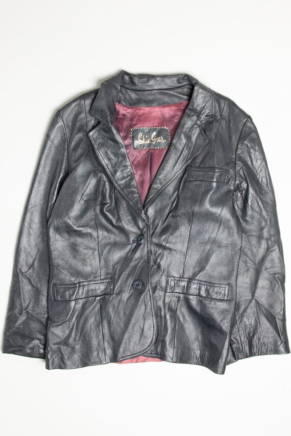 Gun Metal Skin Gear Leather Jacket 264 - Gem
