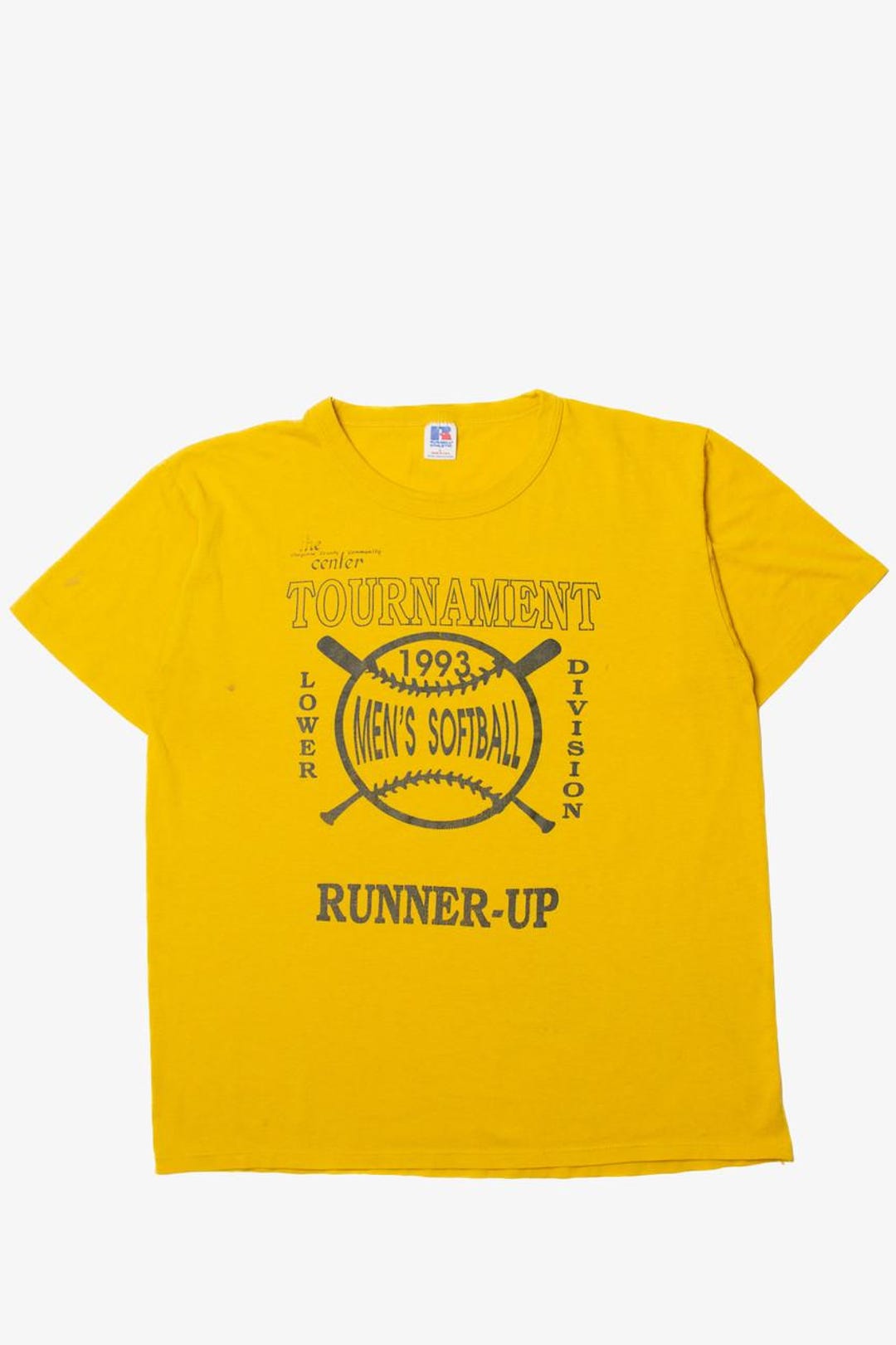 Vintage Men's Softball Tournament 1993 Russell Athletic T-shirt (1990s ...