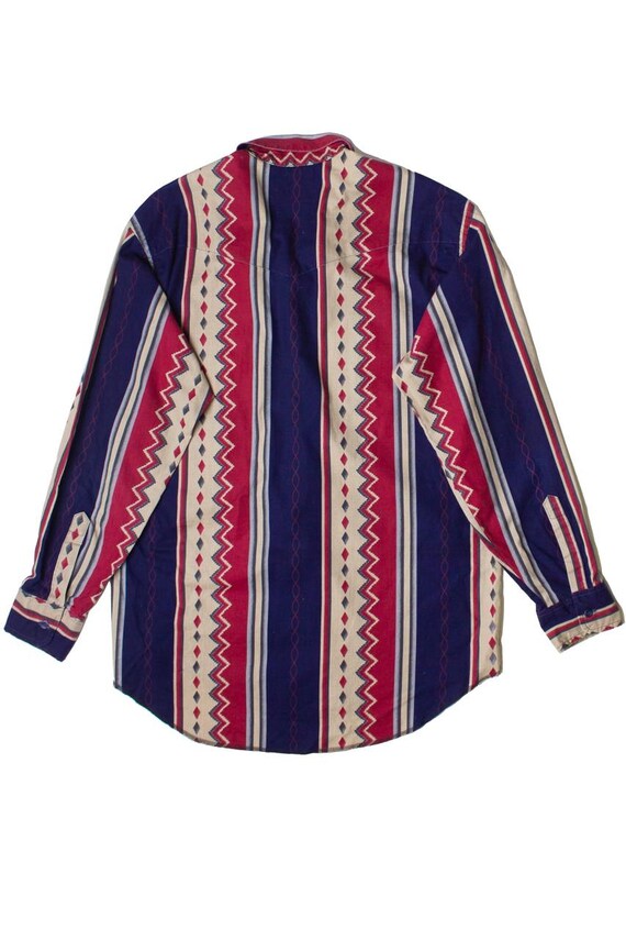 Vintage Diamond Pattern Western Wrangler Button Up Sh… - Gem