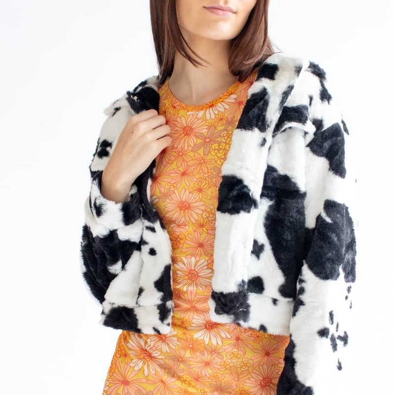 Cow Fur Jacket Vintage - Etsy