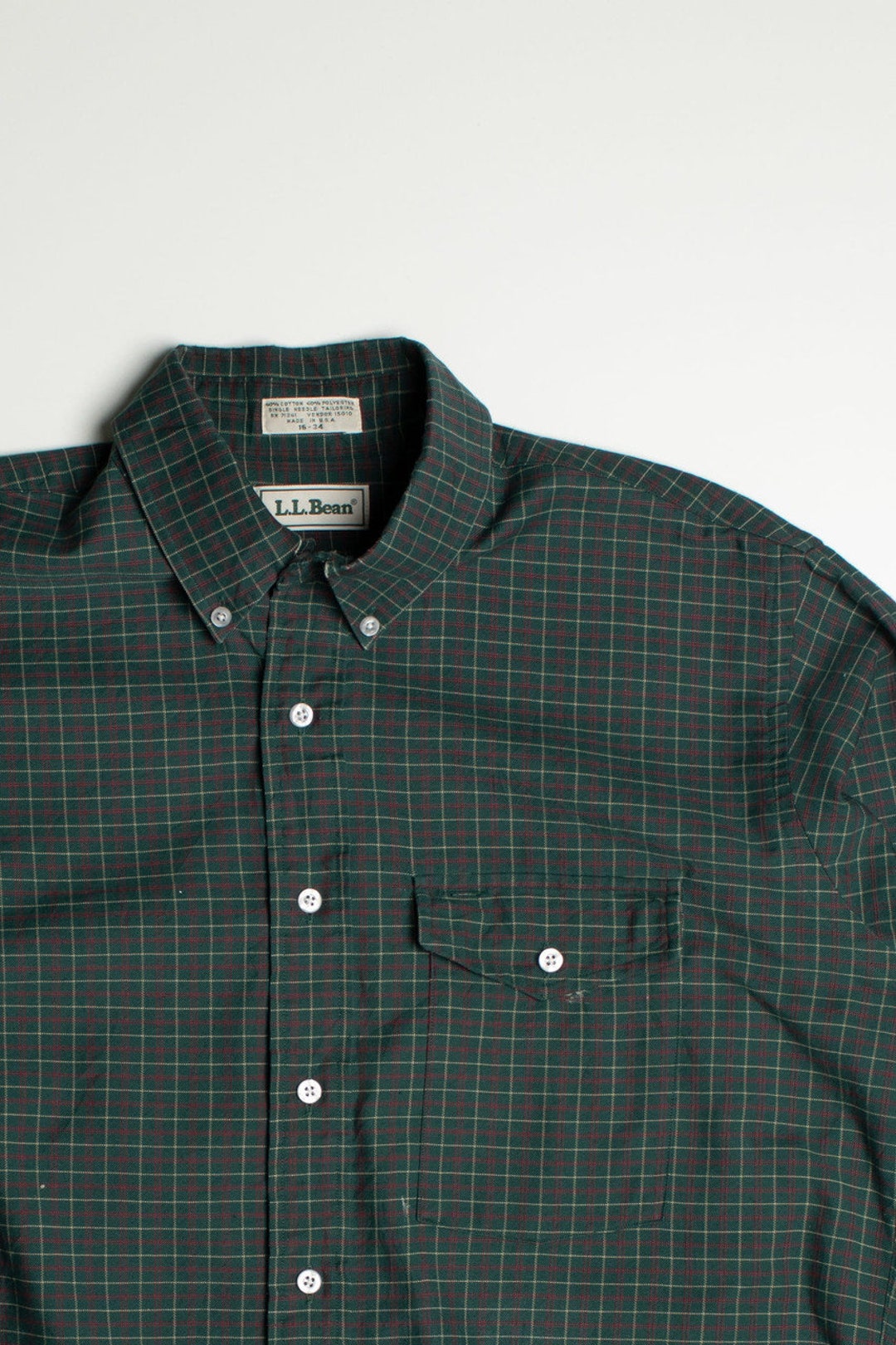 Vintage L.L. Bean Button up Shirt - Etsy