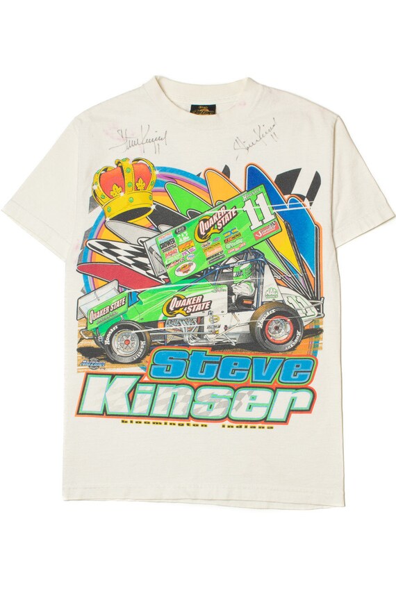 Vintage 2002 Signed Steve Kinser Racing Front/Back Pr… - Gem