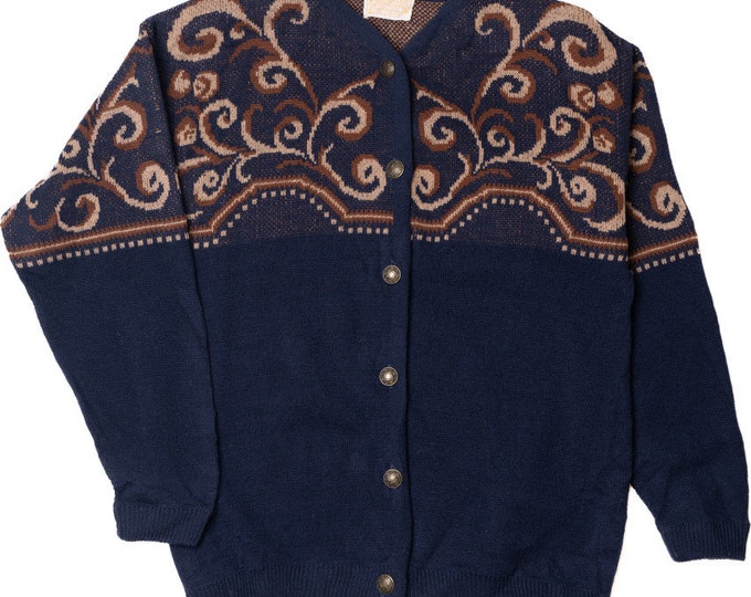 Vintage Navy Pendleton Cardigan Sweater - Etsy