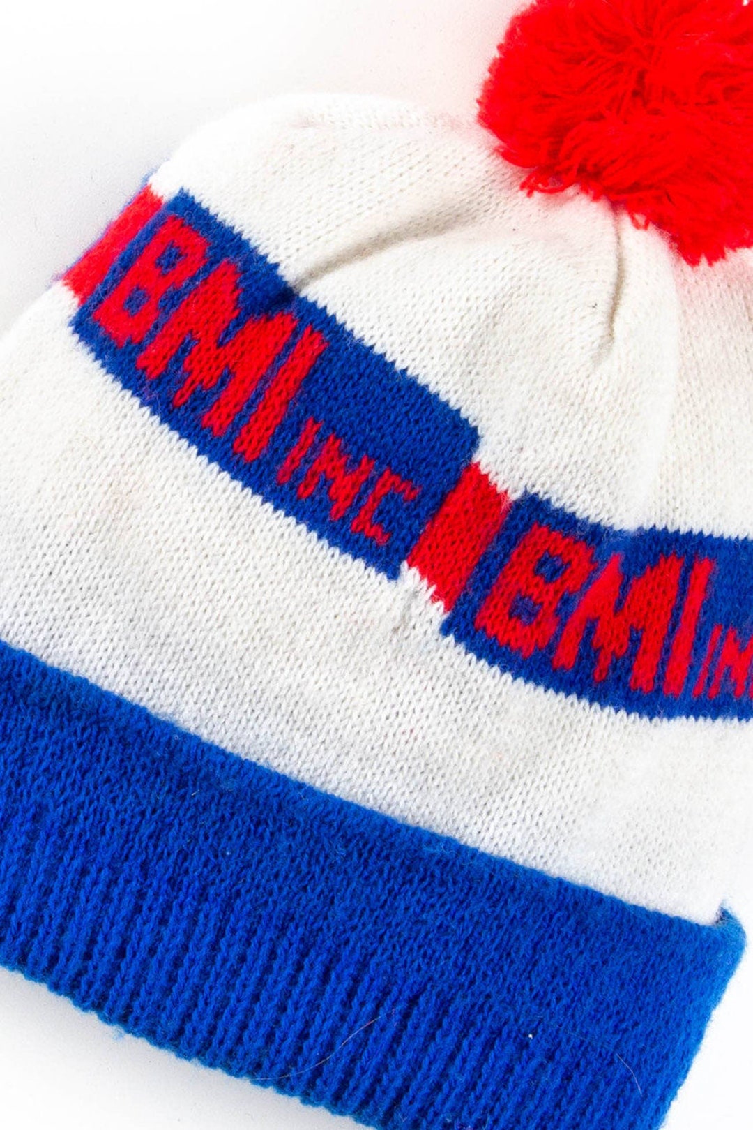 BMI Inc. Pom Pom Vintage Beanie - Etsy