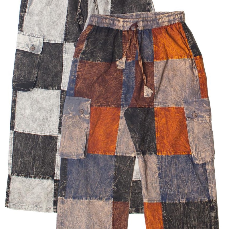 Patchwork Pants - Etsy