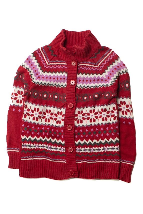Vintage red fair isle - Gem