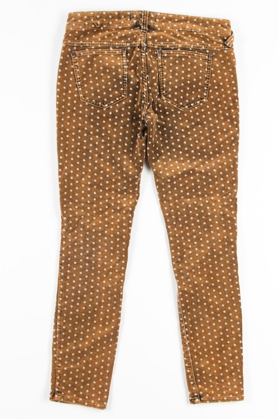 Brown Spotted Velvet Pants - Gem