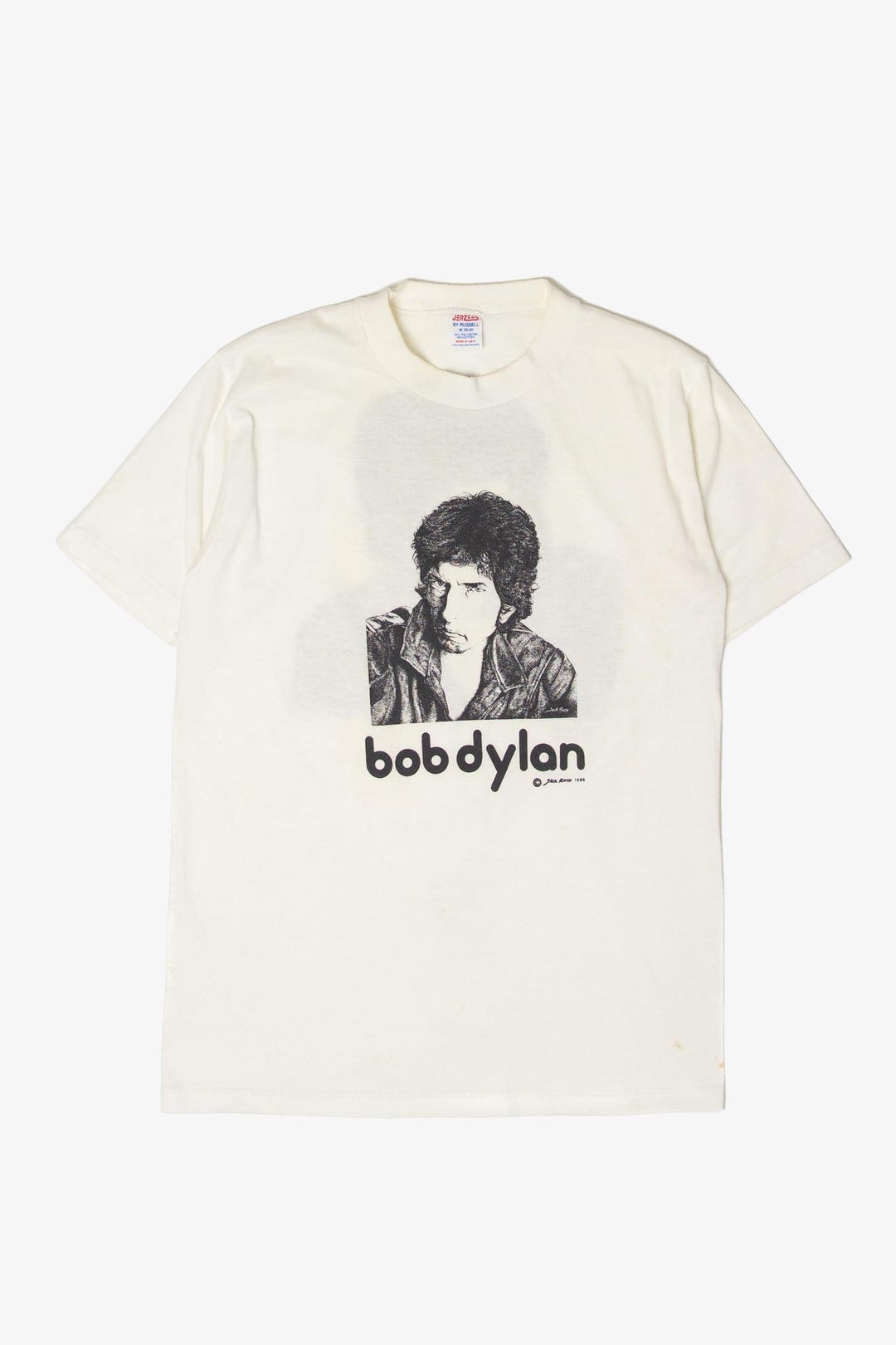 Vintage Bob Dylan T-shirt (1980s) - Etsy