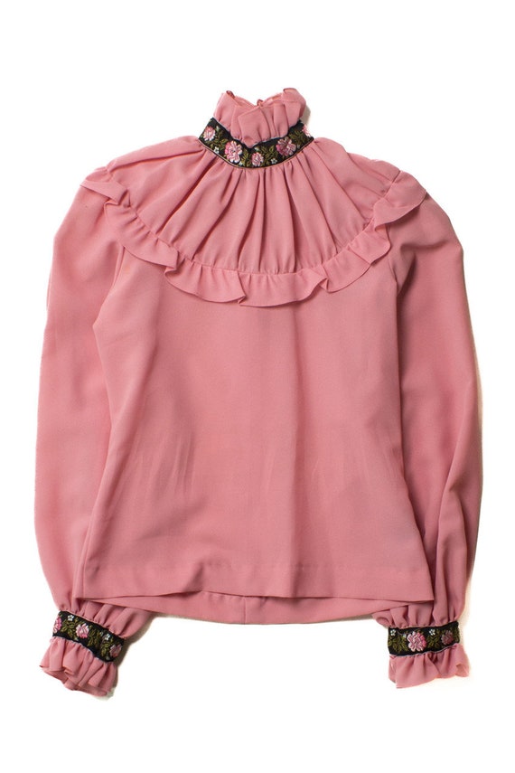 vintage 1980s ruffle floral - Gem