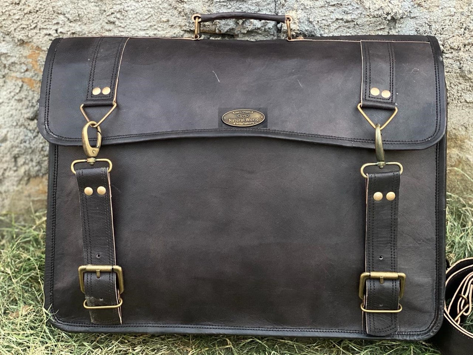 Leather Messenger Bag Vintage Bag Briefcase Bag New Design - Etsy