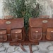 Goat Hide Leather Motorcycle Saddle Bags: Pannier Set of 2 - Etsy