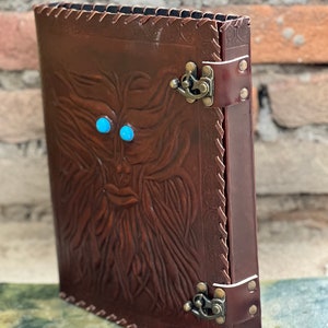 3/4 Ring Binder File Folder A4 Genuine Leather Handmade the Family Tree ...