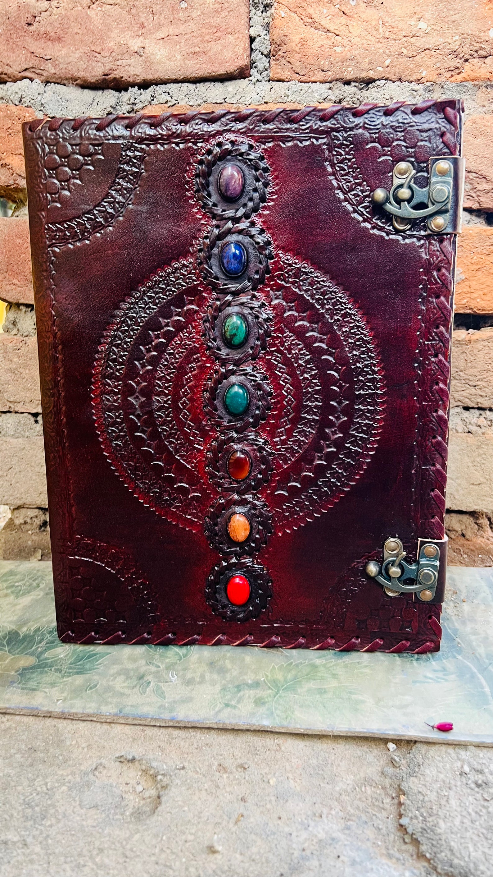 Personalize Leather Ring Binder, Leather Portfolio for Men, Leather 2/3 ...
