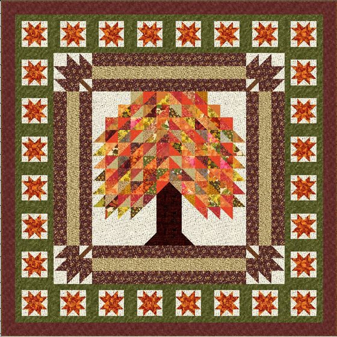 The Fall Quilt Pattern - Etsy
