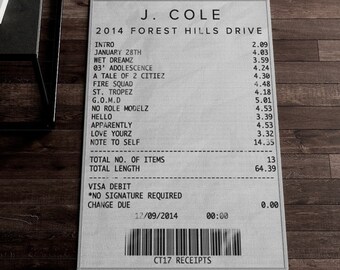 Album Receipt Rug | Etsy Canada