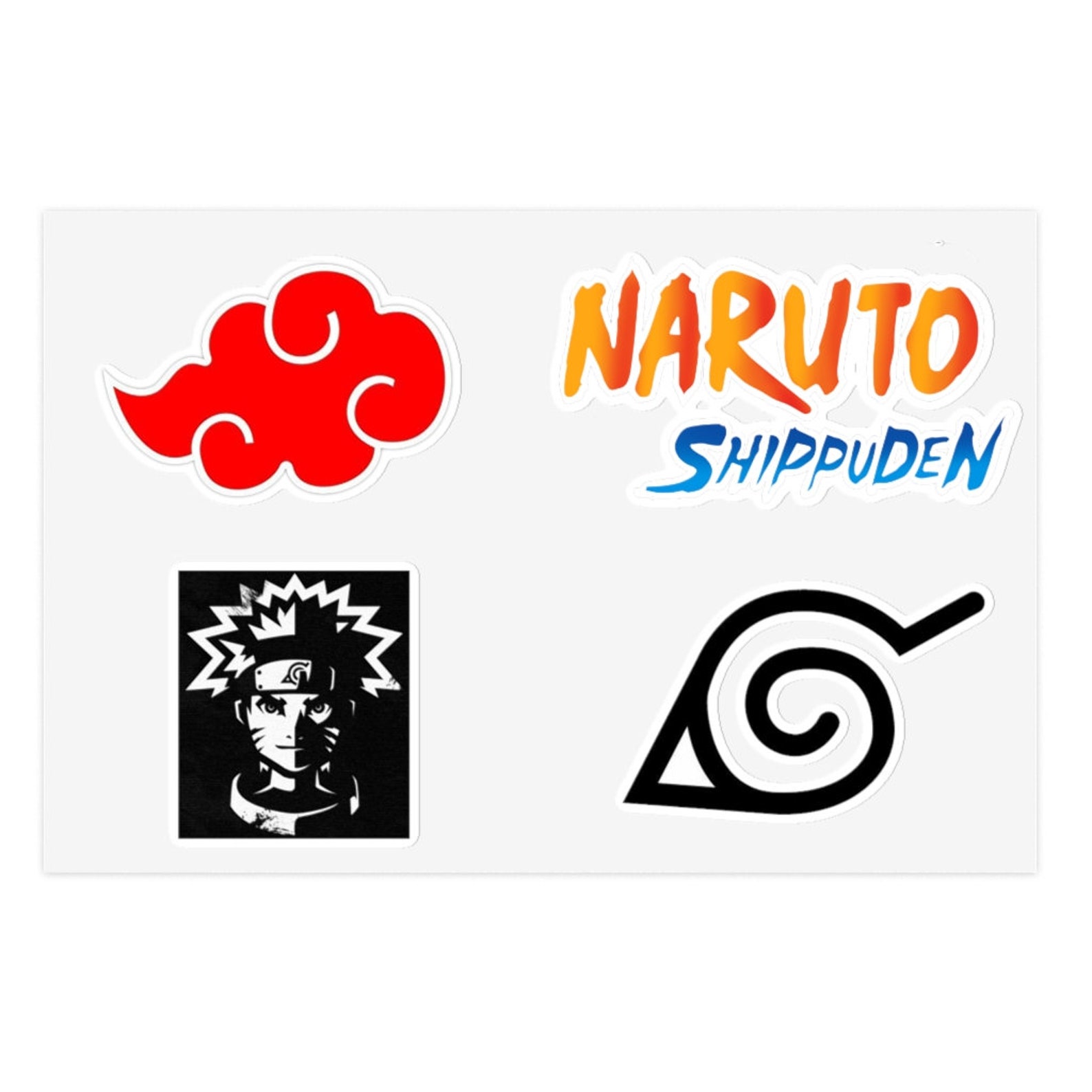 Naruto Sticker Sheet Anime Stickers Anime Décor Sticker | Etsy