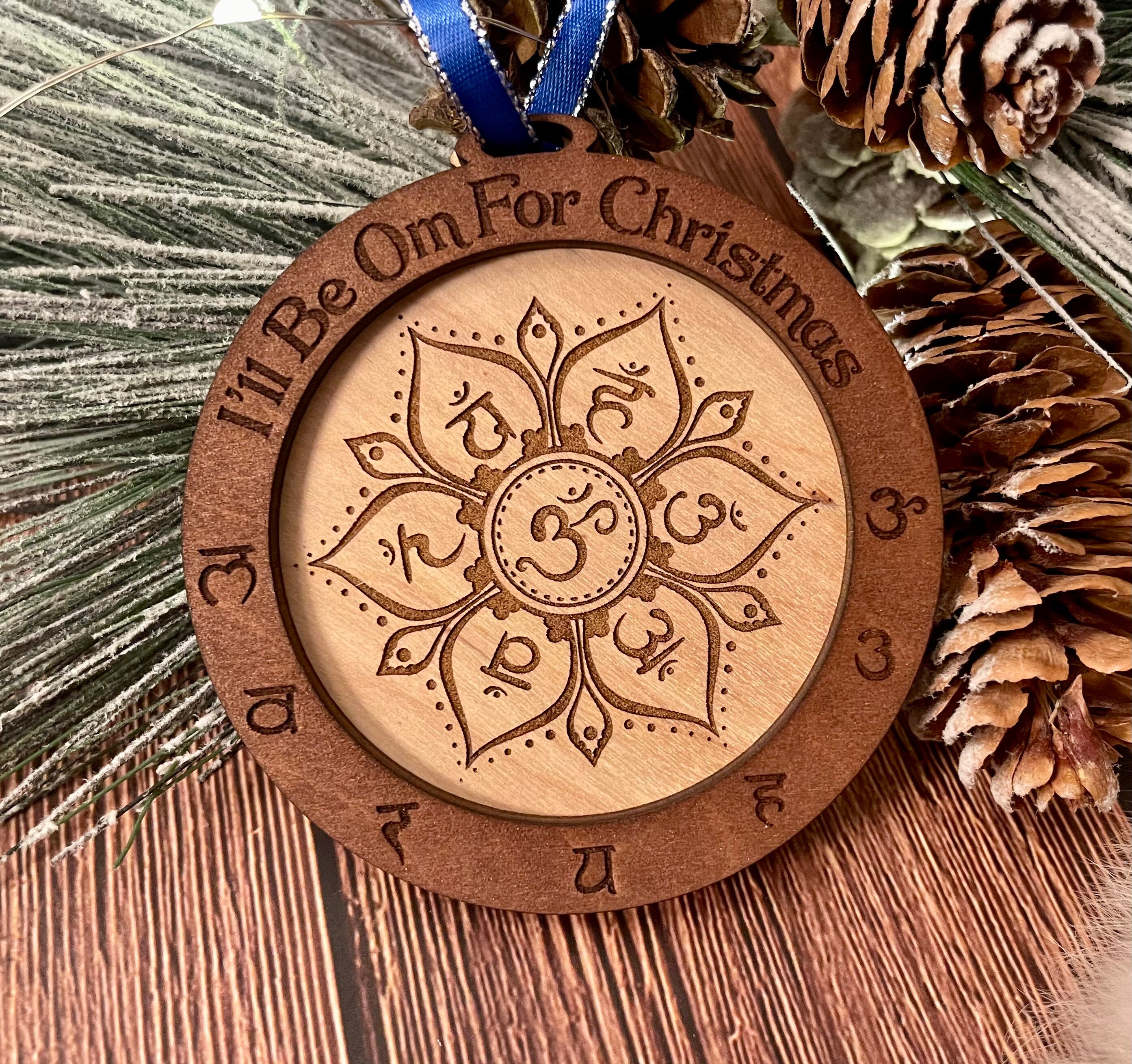 Ill Be Om for Christmas Seven Chakra Ornament Chakra - Etsy