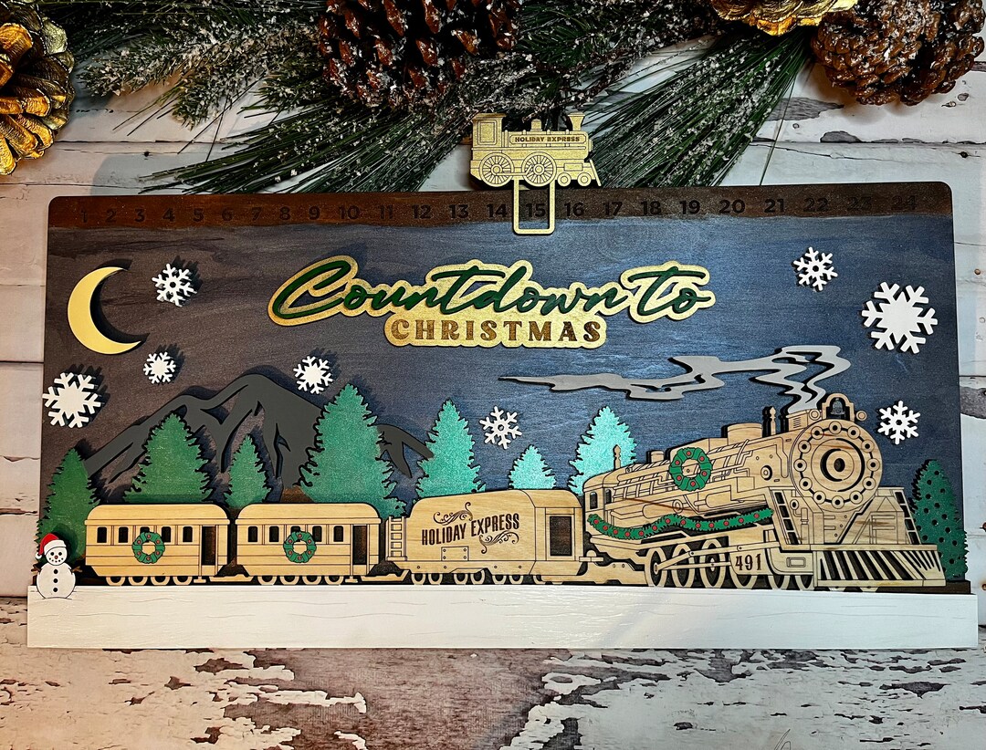 Christmas Countdown, Christmas Advent Calendar, Christmas Train, Advent ...