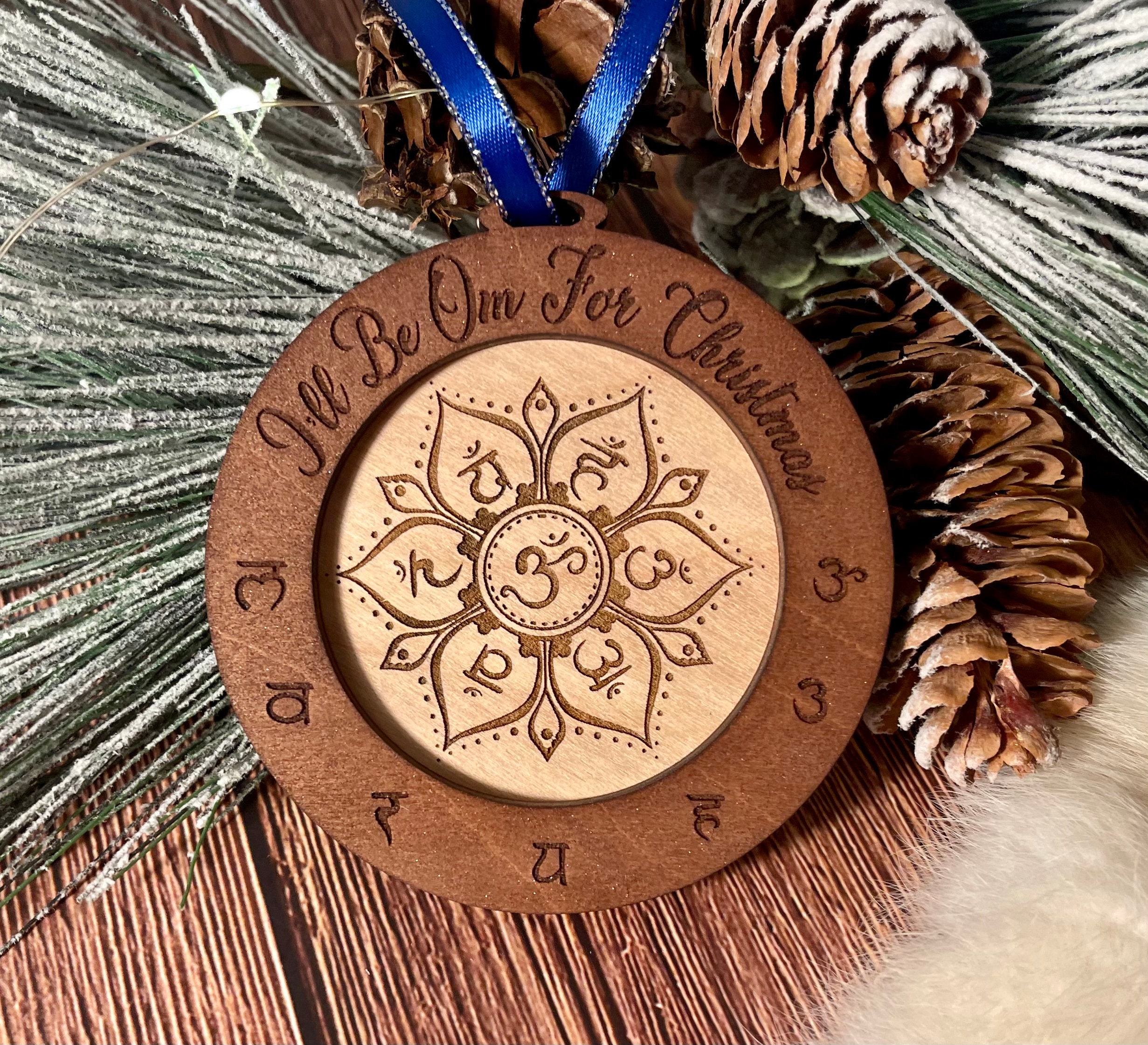 Ill Be Om for Christmas Seven Chakra Ornament Chakra - Etsy