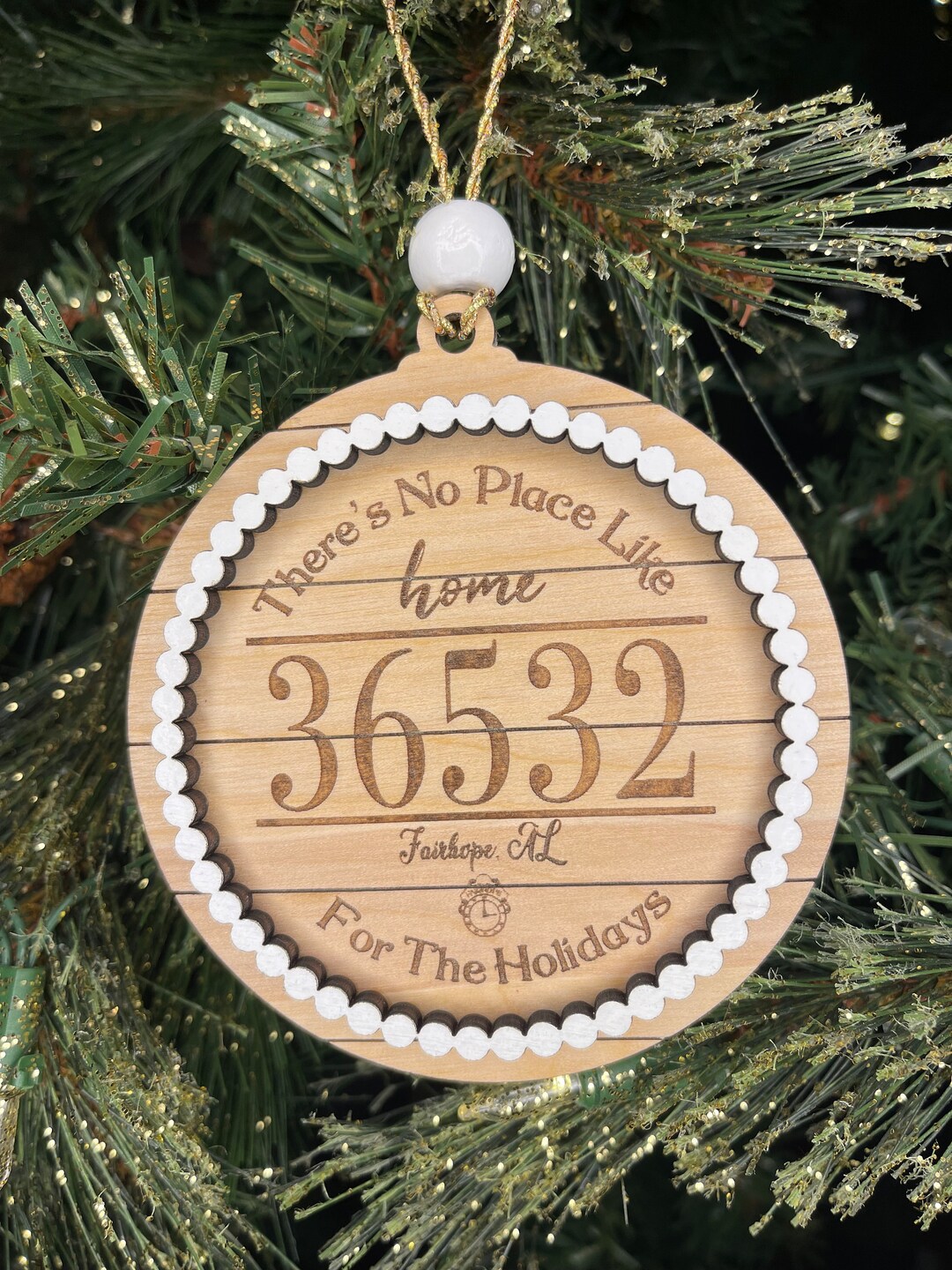 Zip Code Ornament, Custom Zip Code Ornament, New Home Ornament, Realtor ...