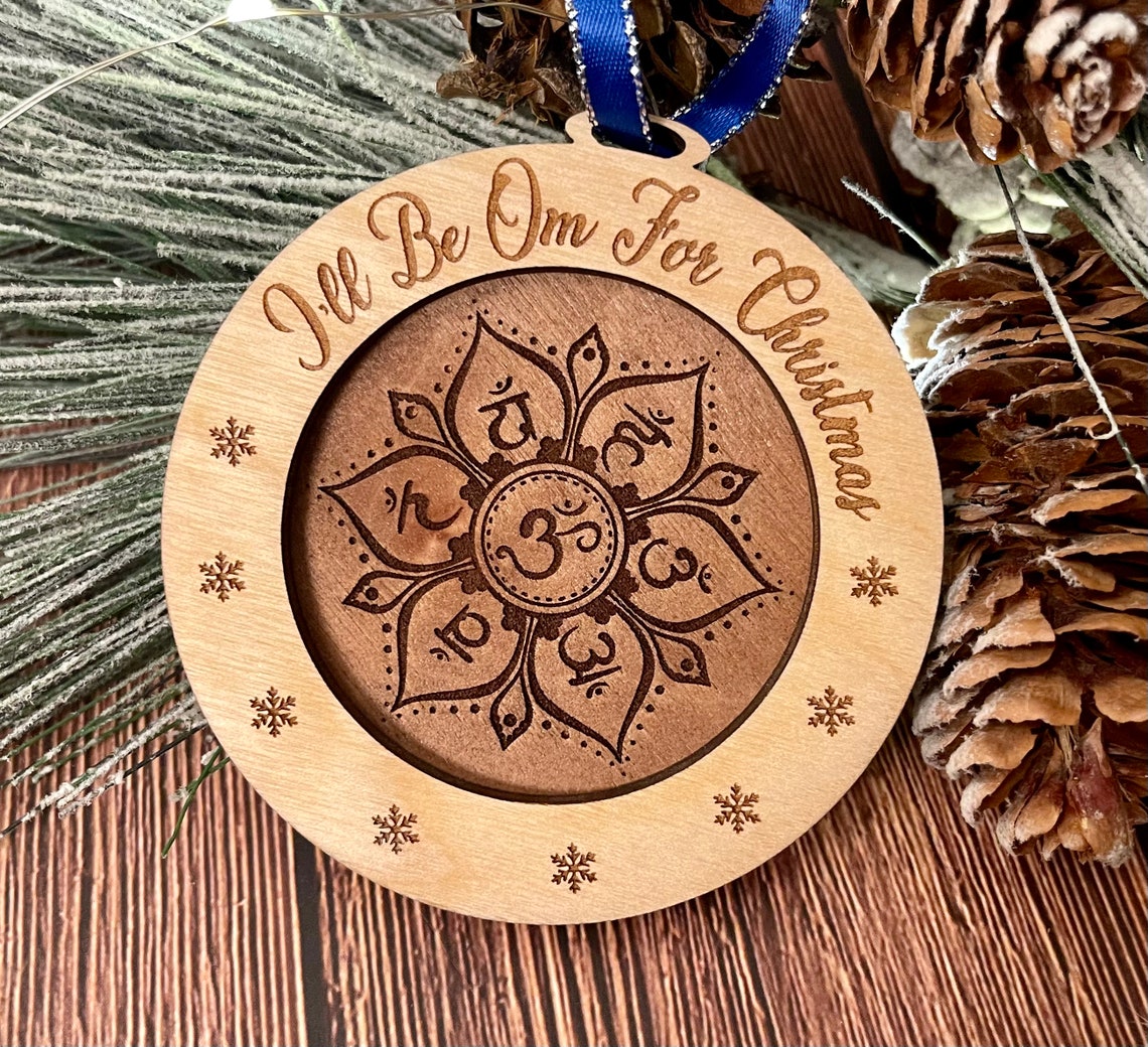 Ill Be Om for Christmas Seven Chakra Ornament Chakra - Etsy