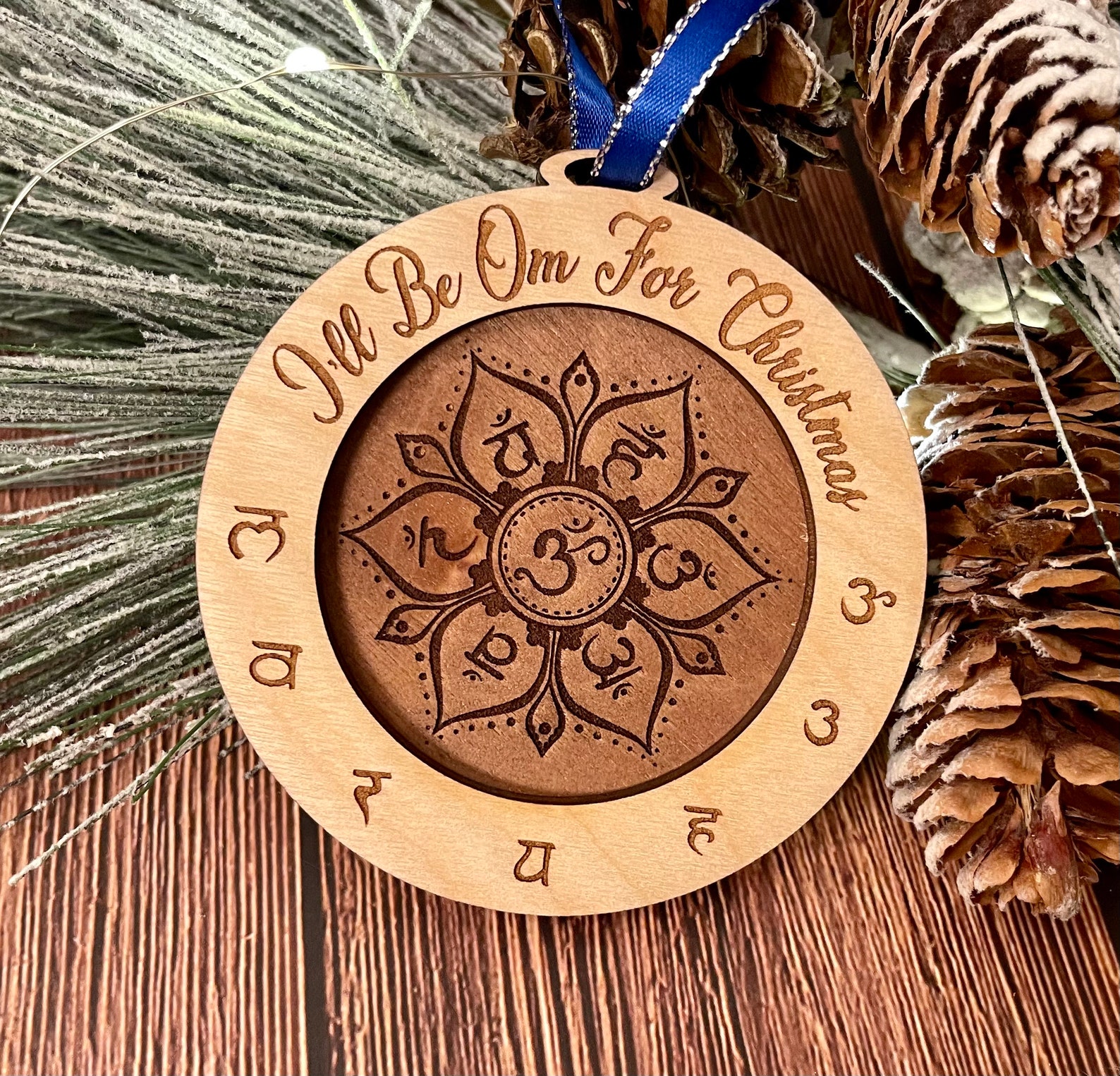 Ill Be Om for Christmas Seven Chakra Ornament Chakra - Etsy