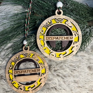 Personalizable Dispatcher First Responder Christmas Tree Ornament, 911 ...