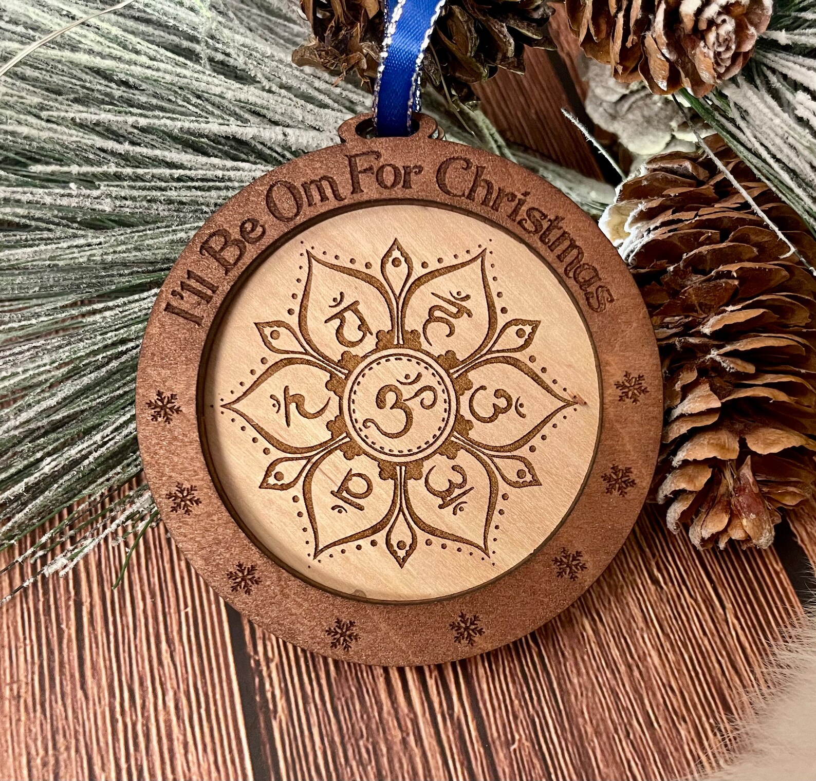 Ill Be Om for Christmas Seven Chakra Ornament Chakra - Etsy