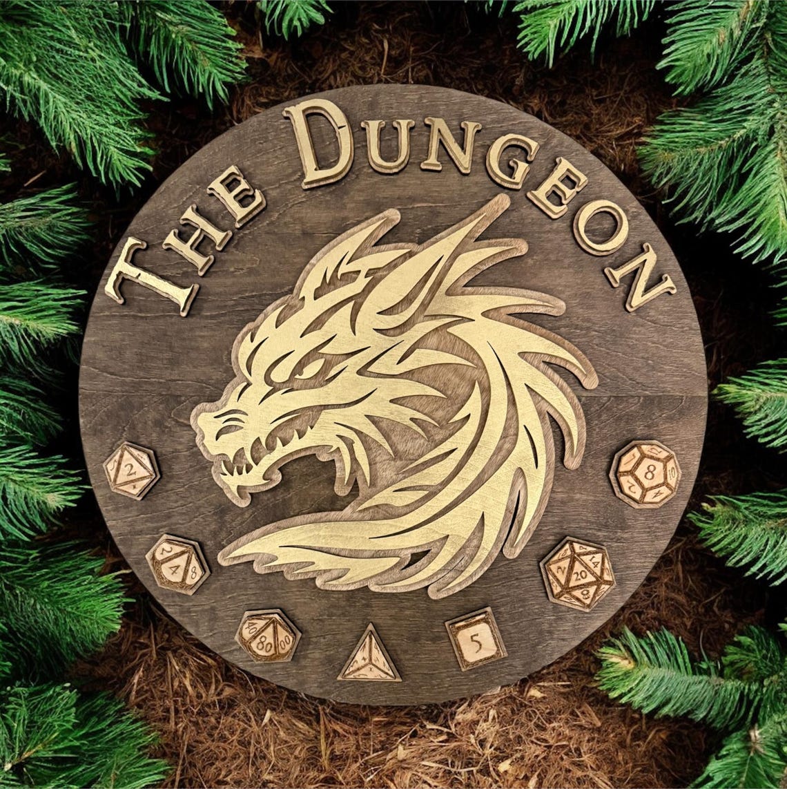 Dragon Dungeon Sign • Custom DND Room Sign • Personalized Dragon Wall ...