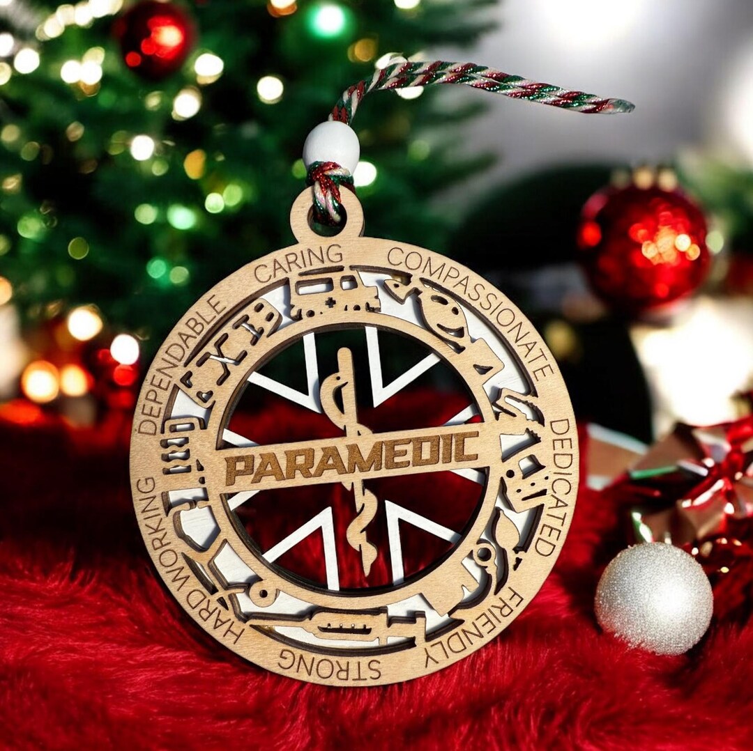 Personalized Paramedic Ornament: EMT Gift, First Responder Christmas ...
