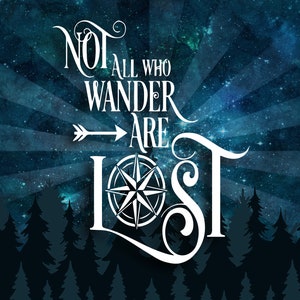 Not All Who Wander Are Lost Tumbler LOTR Tumbler Compass - Etsy