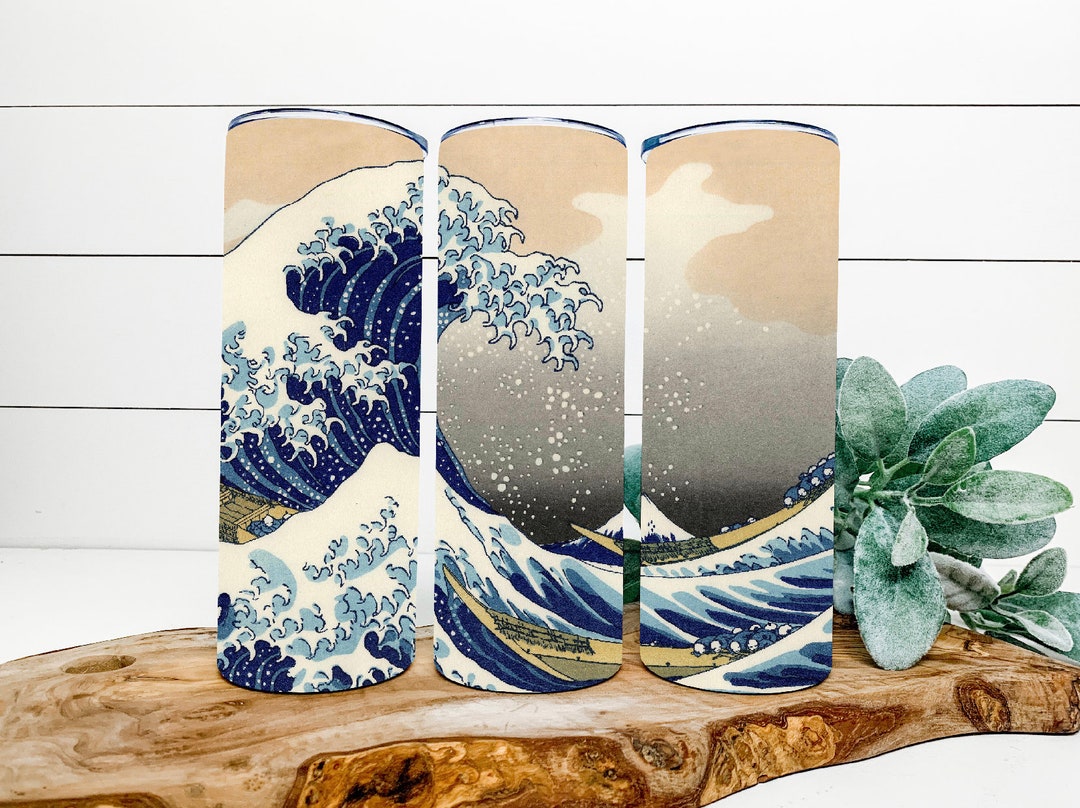 Japanese Ocean Wave Tumbler, Adventure Tumbler, Sunset Tumbler, Ocean ...