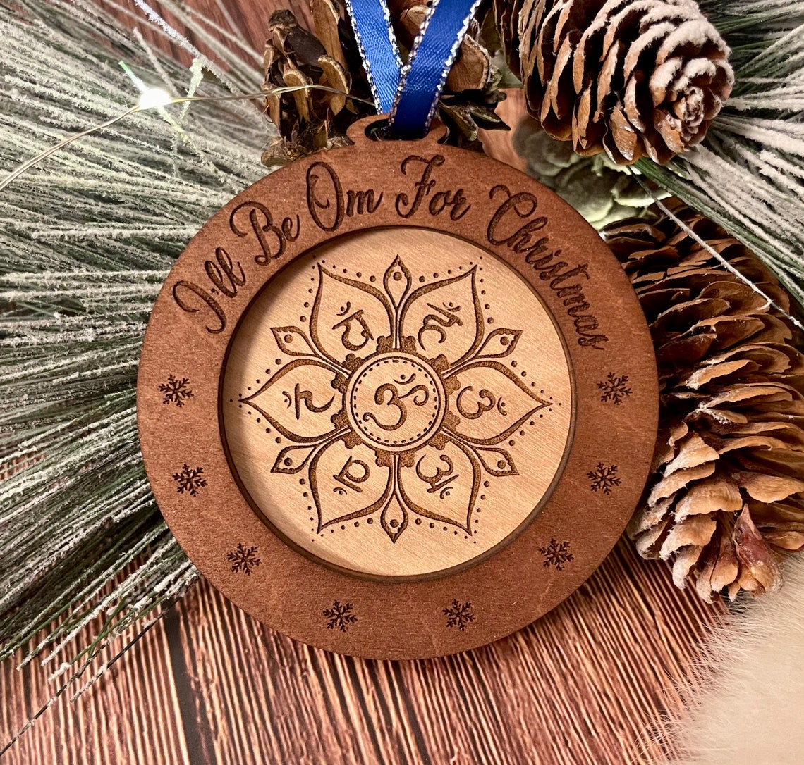 Ill Be Om for Christmas Seven Chakra Ornament Chakra - Etsy