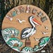 Personalized Pelican Beach House Sign: Coastal Cottage Decor - Etsy