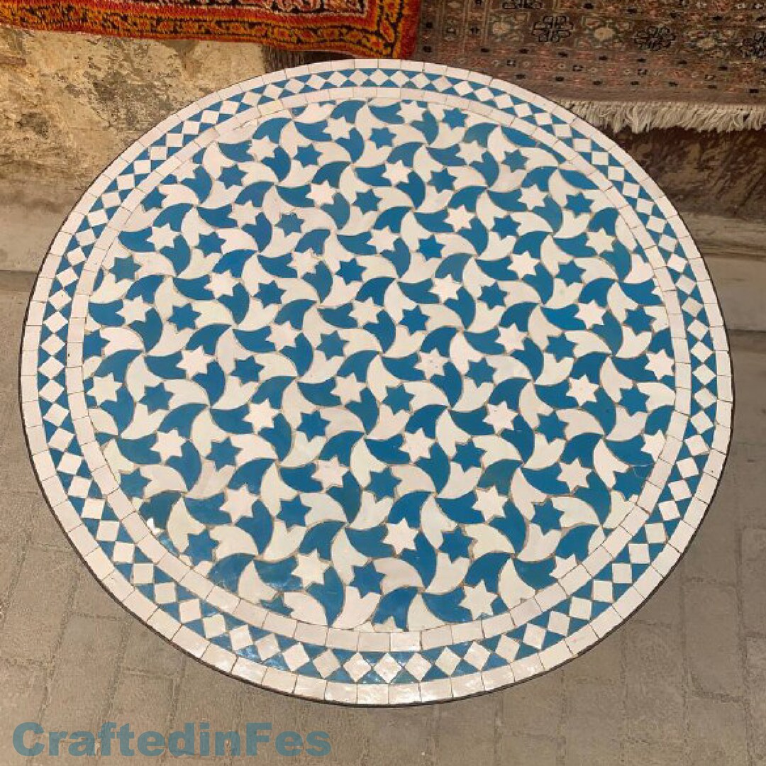 Moroccan Zellige Table Handmade Elegance Table for - Etsy