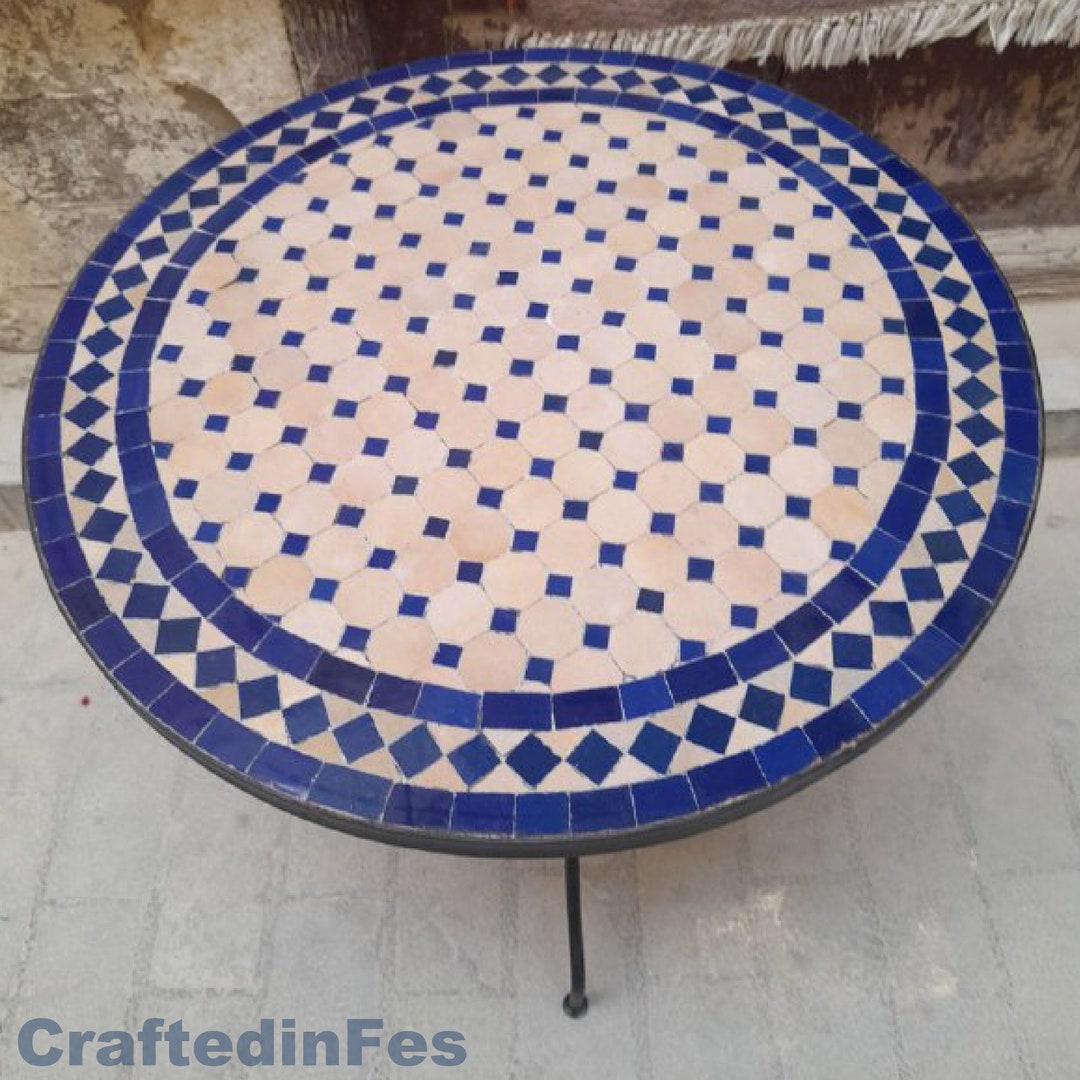 Moroccan Zellige Table Handmade Elegance Table for - Etsy