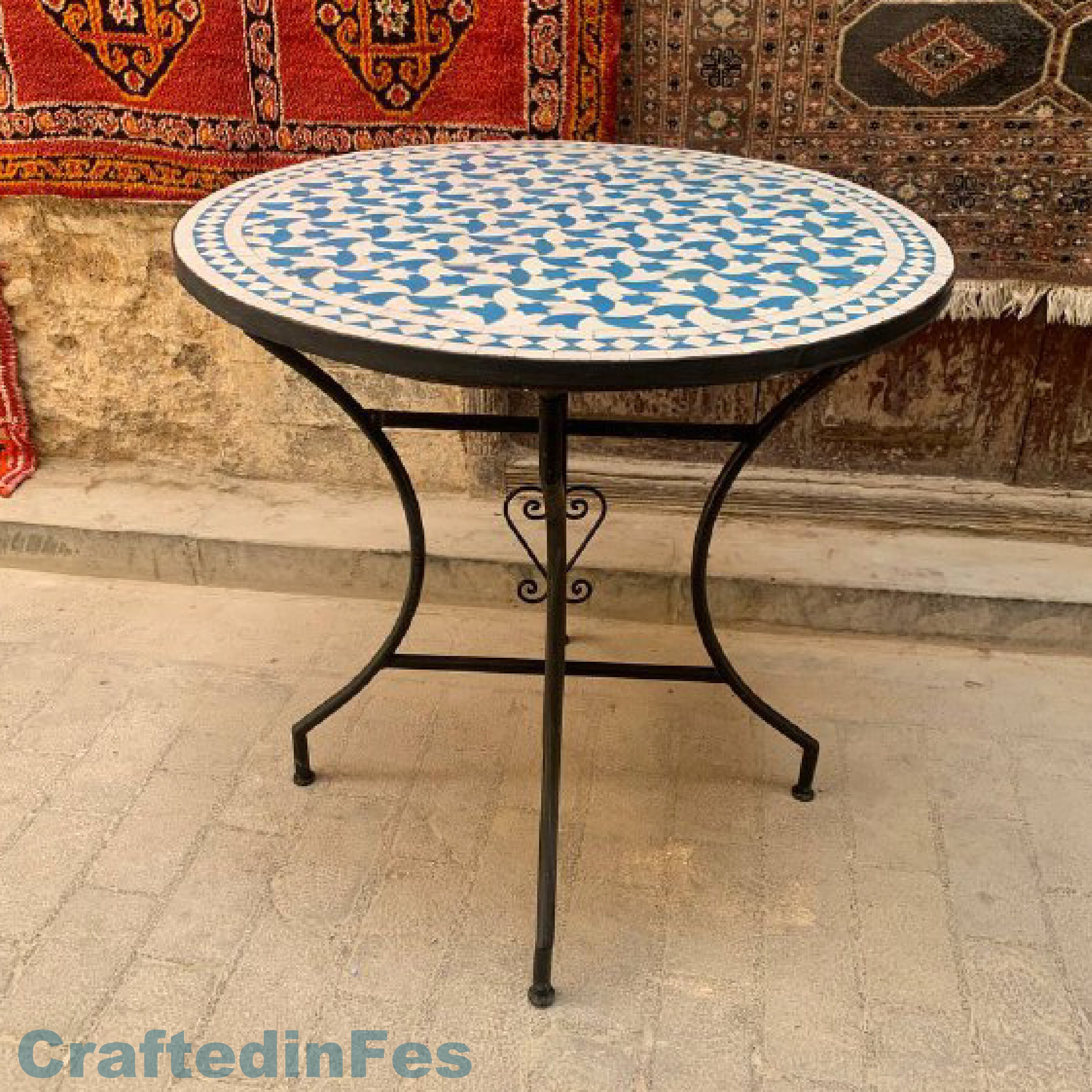Moroccan Zellige Table Handmade Elegance Table for - Etsy