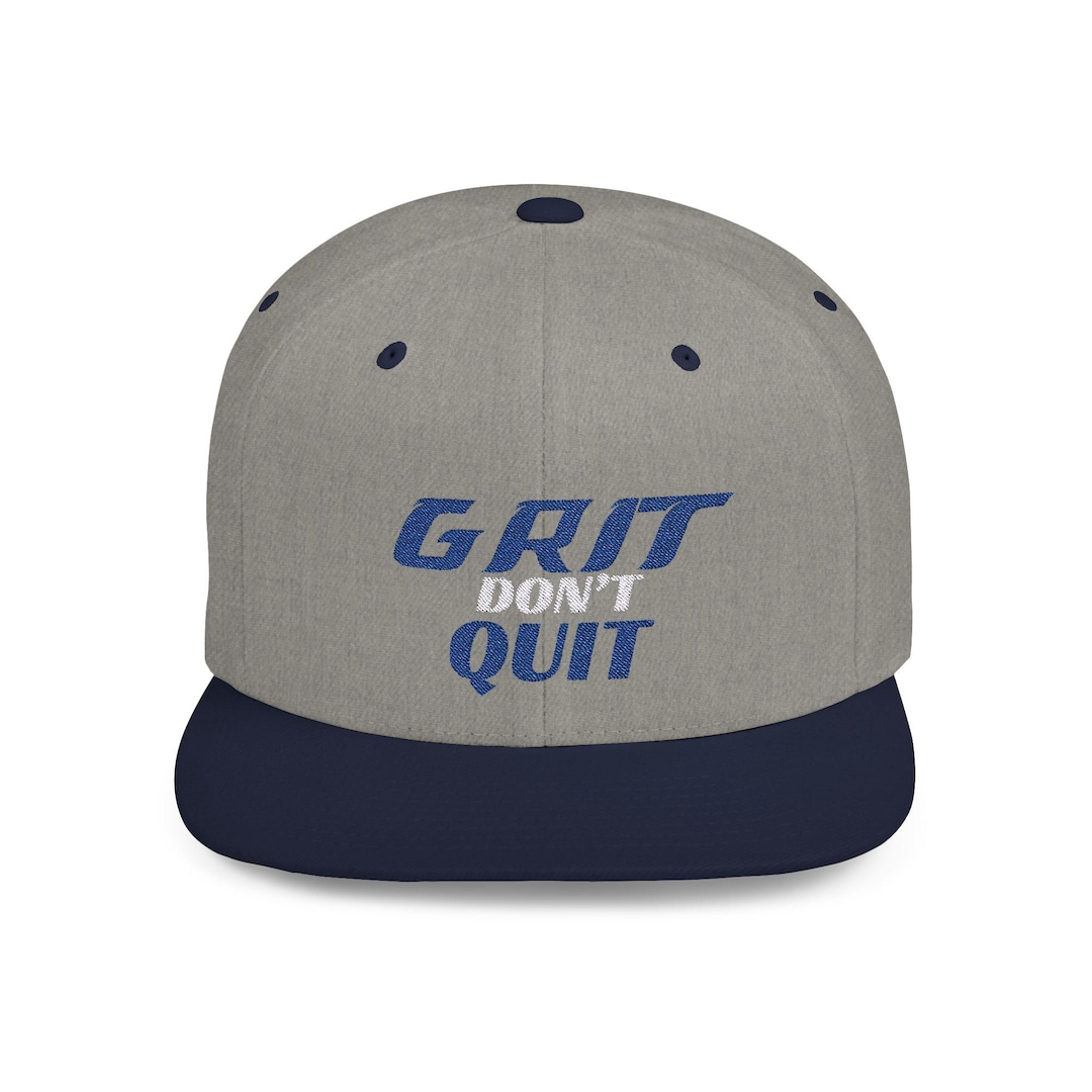 Detroit Lions Inspired Grit Dont Quit Embroidered Flat Bill Snapback - Etsy