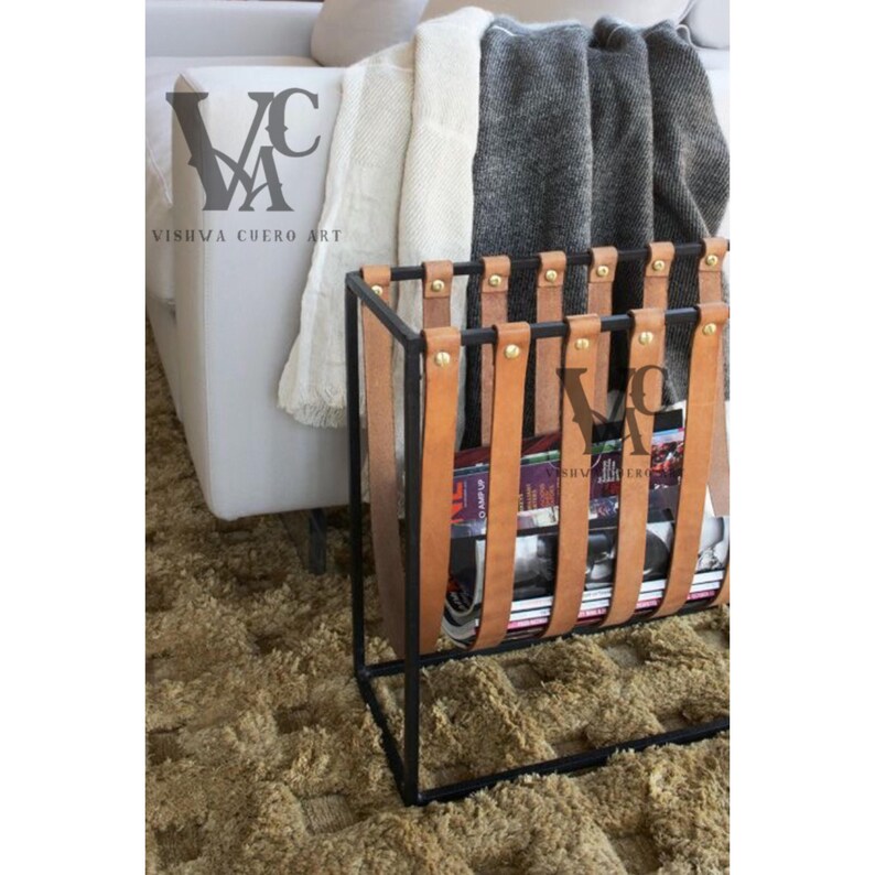 Sling Leather Belts Magazine Rack Leather Magazine Holder - Etsy