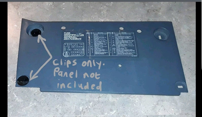 Fuse Panel Clips 1987-1991 Ford F150 F250 F350 Bronco Ranger 3 Qty. per ...