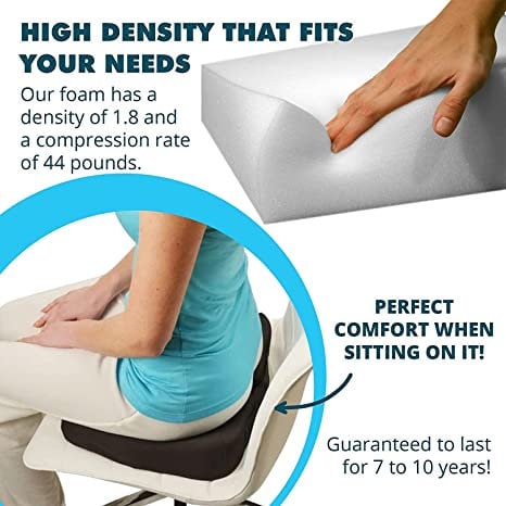 Foamma Custom Cut Upholstery Foam Cushion Any Size, Shape, Density ...