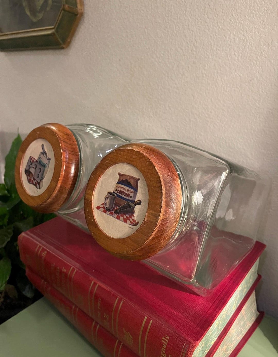 Vintage Libby of Canada Counter Canisters (2) - Etsy