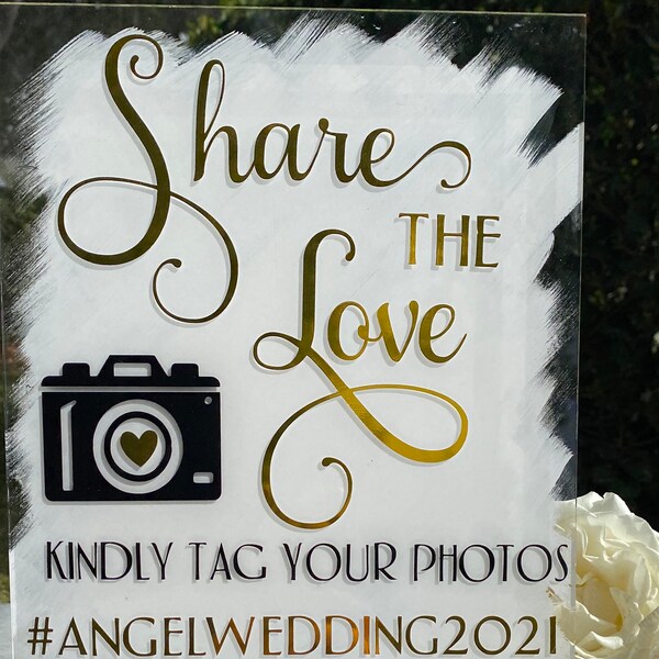 Hashtag Wedding Sign - Etsy