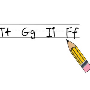 TGIF Writing With Pencil Svg Png Jpg School Themed - Etsy