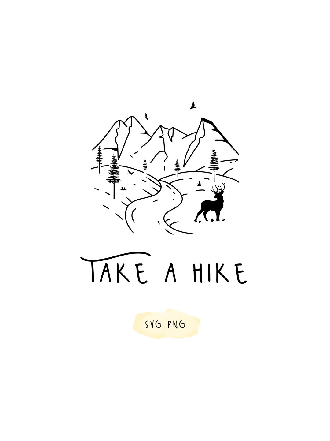 Take a Hike SVG & PNG Bundle - Etsy