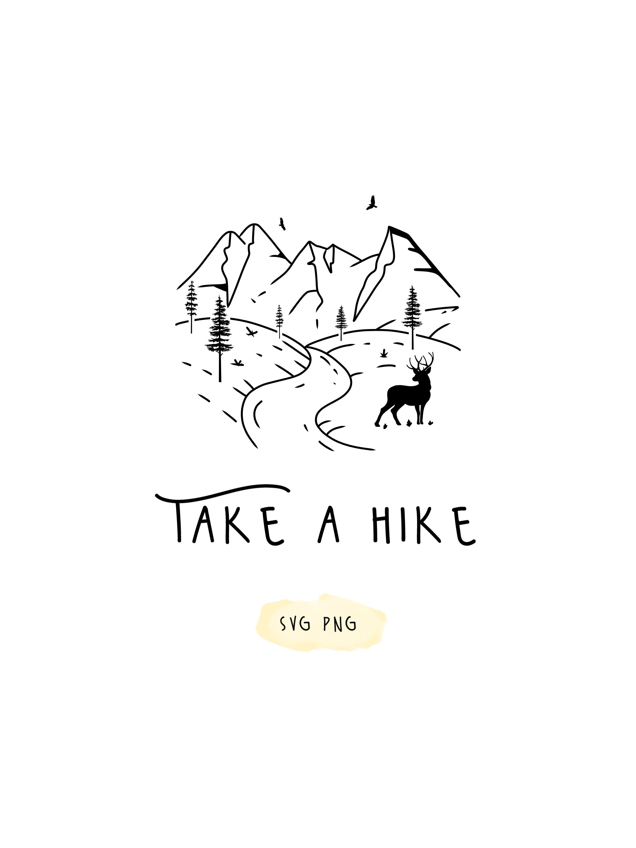 Take a Hike SVG & PNG Bundle | Etsy