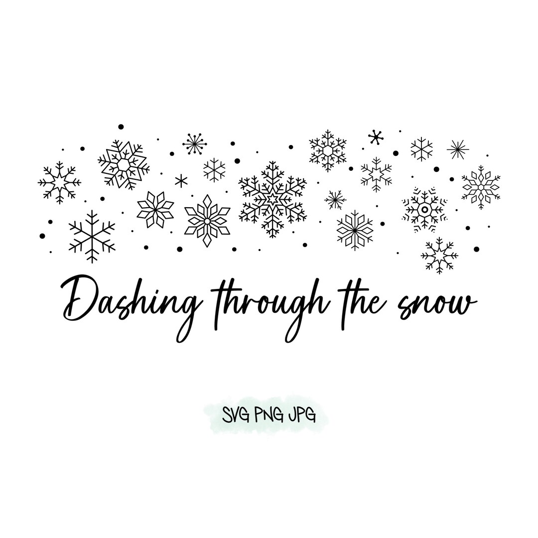 Dashing Through the Snow SVG PNG JPG Bundle - Etsy