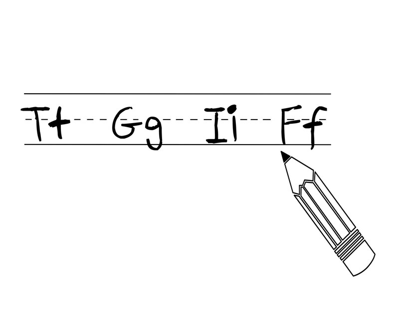 TGIF Writing With Pencil Svg Png Jpg School Themed - Etsy